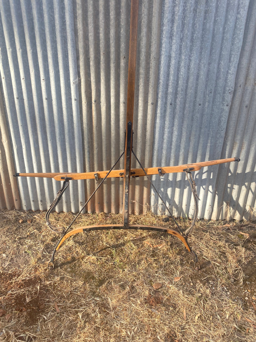 Horse Cart Or Carriage Double Swingle Tree With Single Pole – Scullery ...