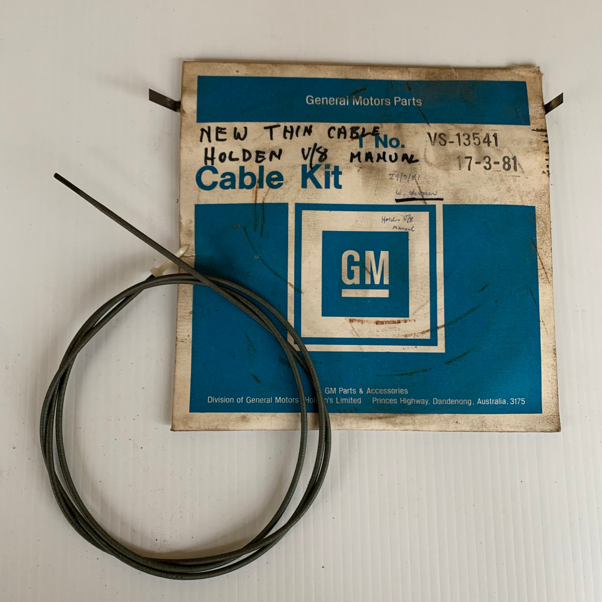 NOS Genuine GM Holden V8 Manual Inner Speedometer Speedo Cable VS-1354 ...